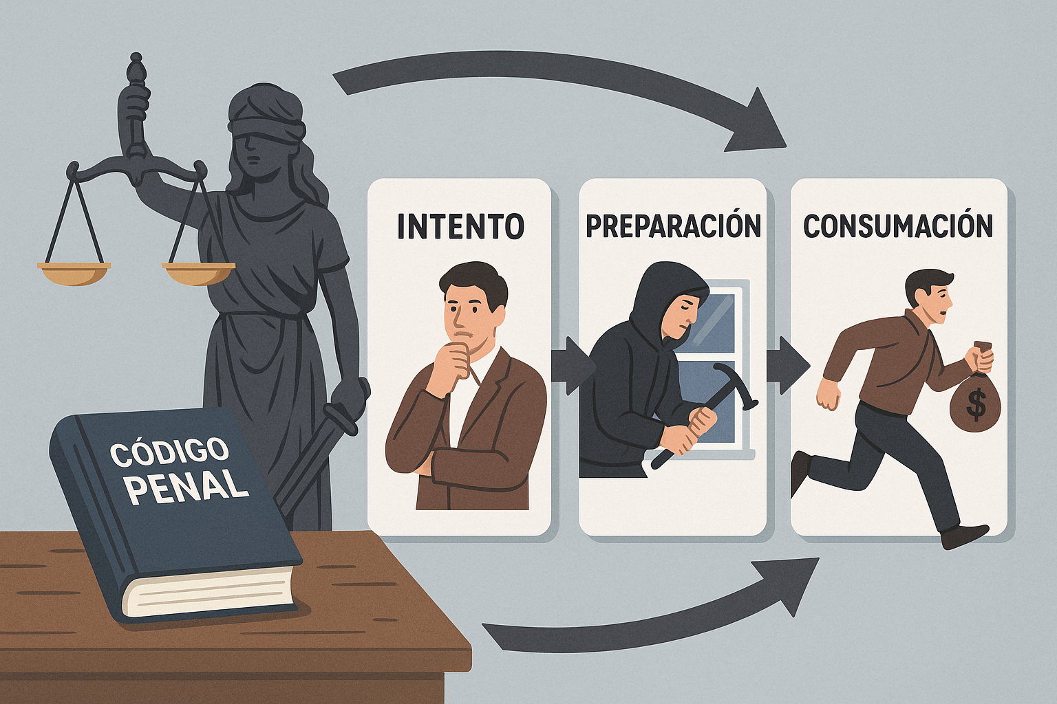 Iter Criminis: Fases del Delito Explicadas con Ejemplos y Tabla ...